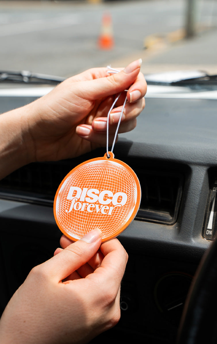 RB Air Freshener - Disco Logo (Orange) – Range Brewing